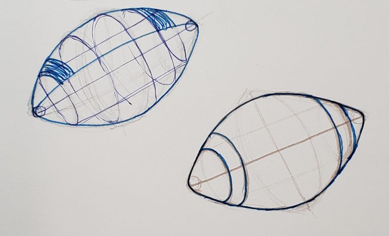 How to draw a football - A Fun & painless football drawing tutorial for ...