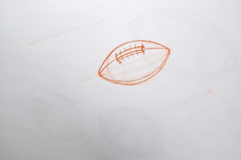 How to draw a football - A Fun & painless football drawing tutorial for ...