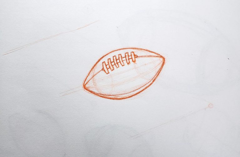 How to draw a football - A Fun & painless football drawing tutorial for ...