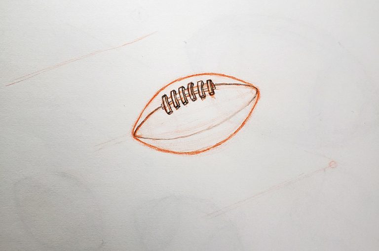 How to draw a football - A Fun & painless football drawing tutorial for ...